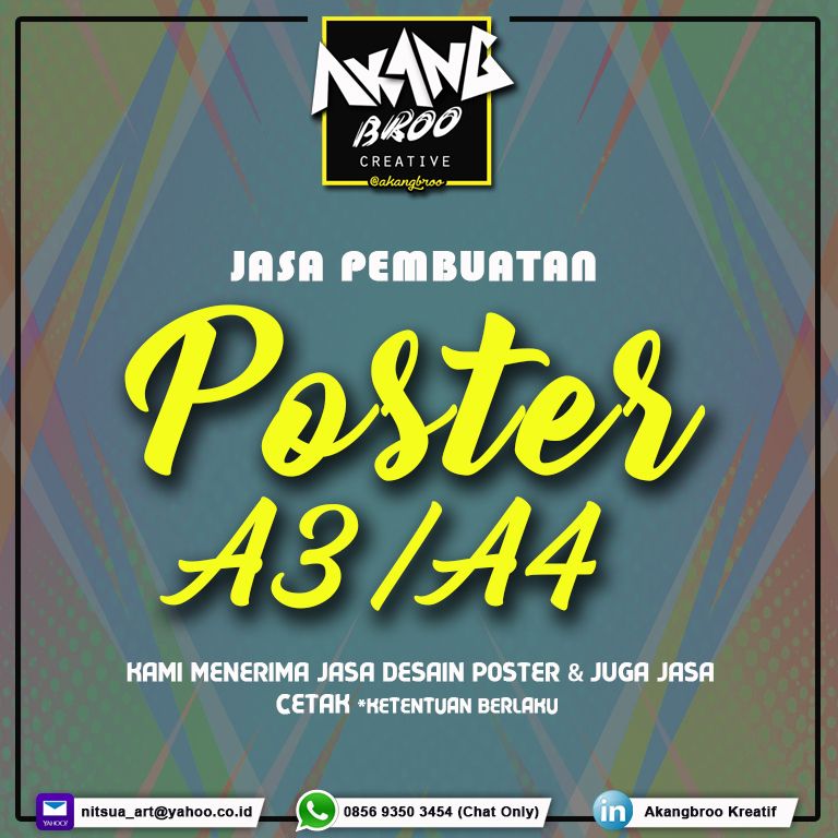 Desain Poster A3/A4-Akangbroo Kreatif ID