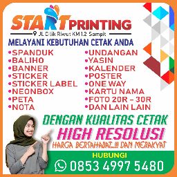 Spanduk - Baliho - Sticker - Brosur - Nota - Kalender - Dan Lain lain ...
